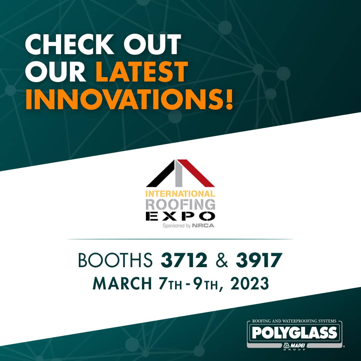 Polyglass invites you to join them Live at the 2023 International ...